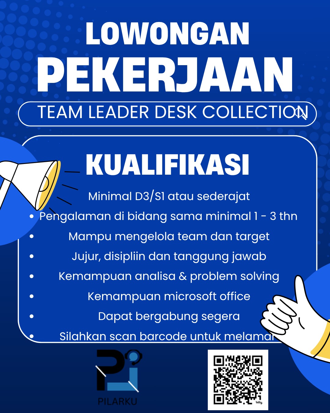 Lowongan Kerja Team Leaader Desk Collection - Staff Desk Collection di ...