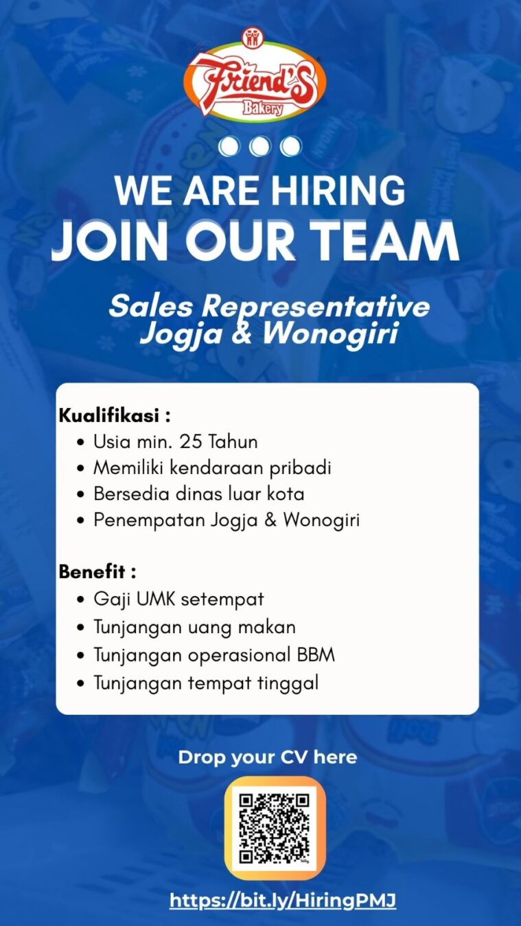 Lowongan Kerja Sales Representative Jogja & Wonogiri - HRD Plant ...