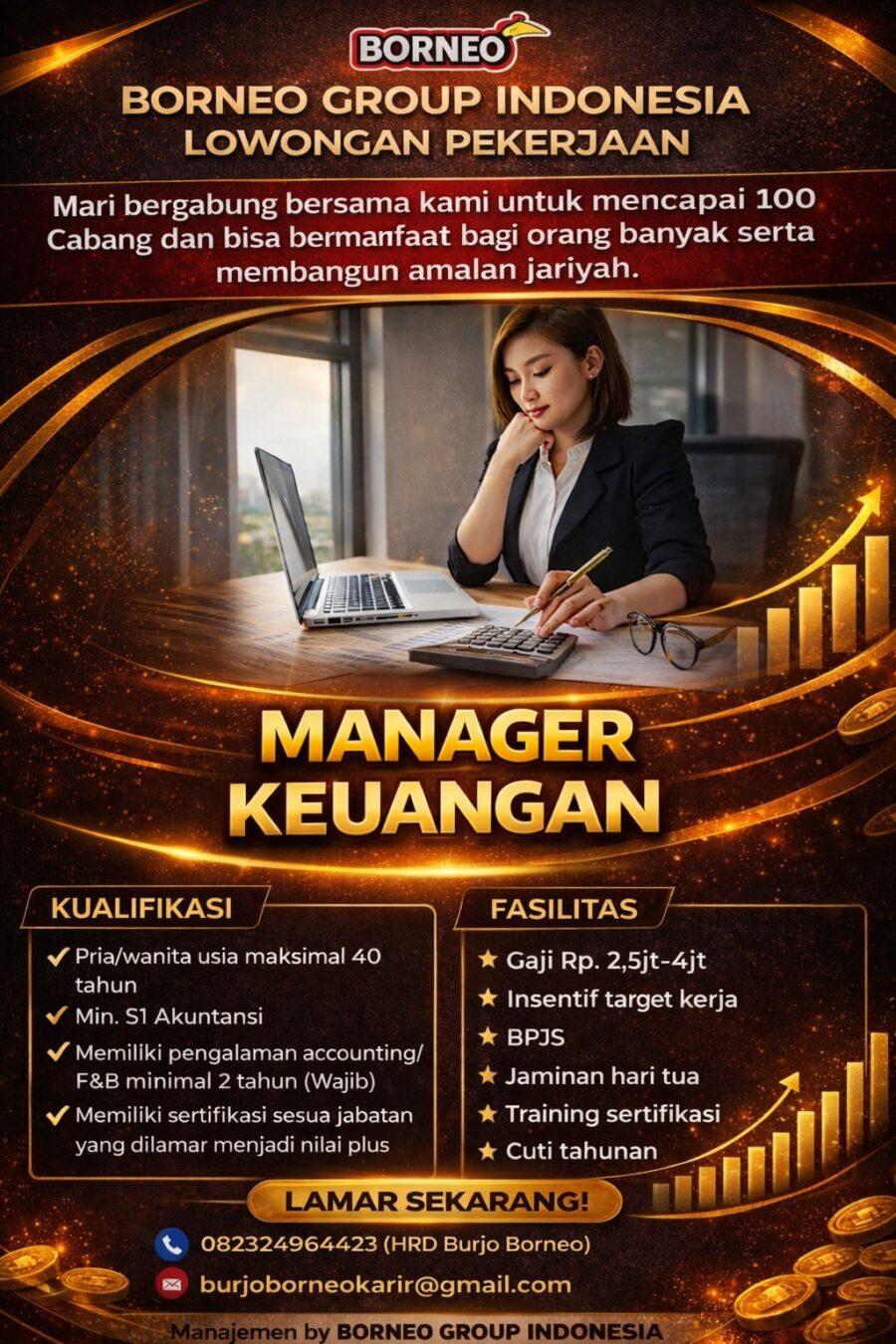 Lowongan Kerja Manager Keuangan - Manager/Supervisor Outlet - Staff ...