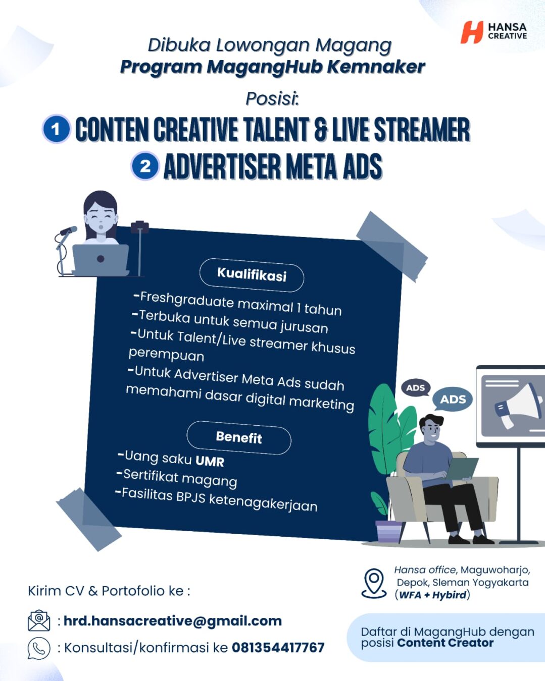 Lowongan Kerja Content Creative Talent & Live Streamer (Magang ...
