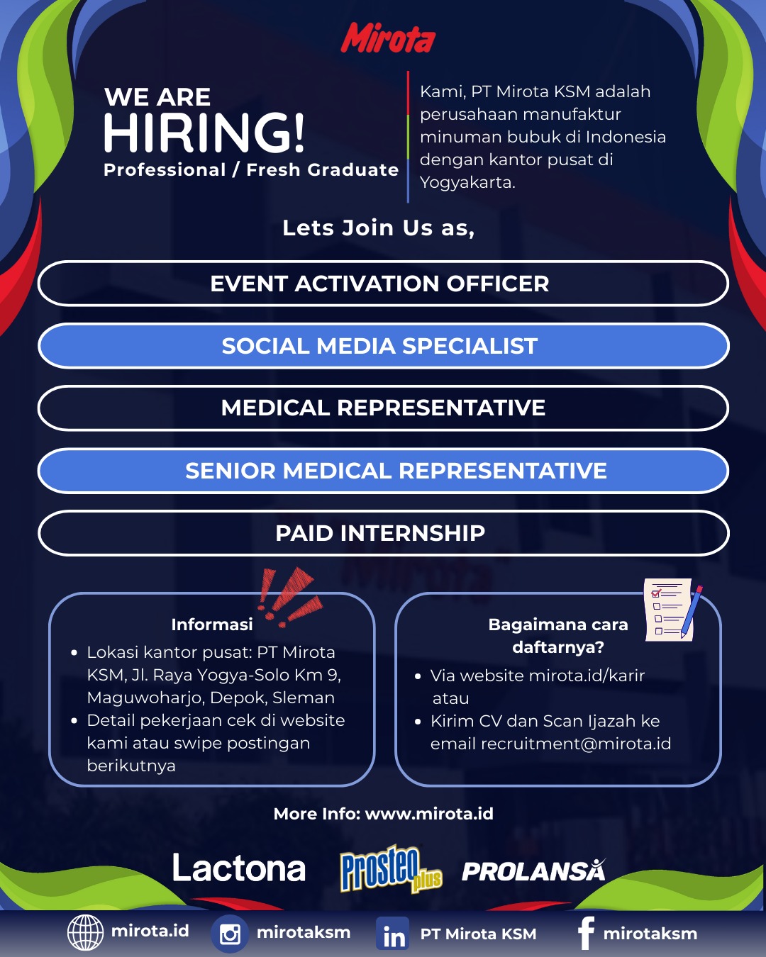 Lowongan Kerja Event Activation Officer - Social Media Specialist ...