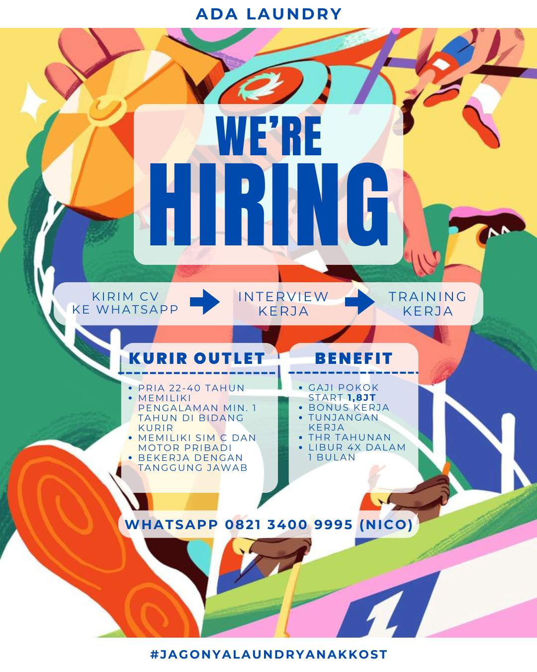 Lowongan Kerja Kurir Outlet Laundry di Ada Laundry - LokerJogja.ID