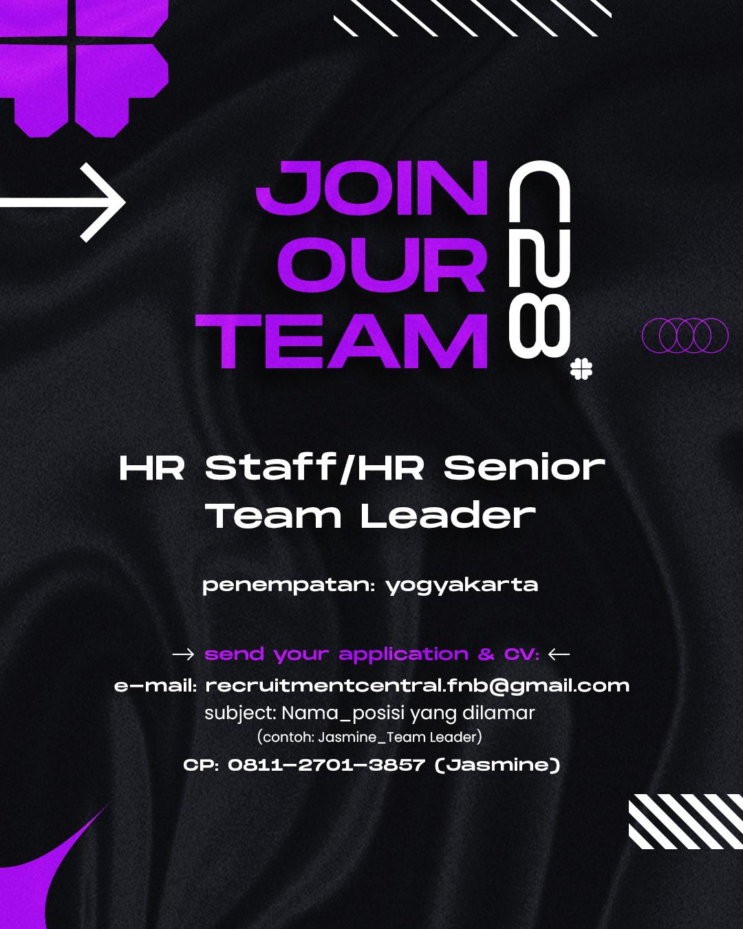 Lowongan Kerja HR Staff / HR Senior - Team Leader di C28 Group ...
