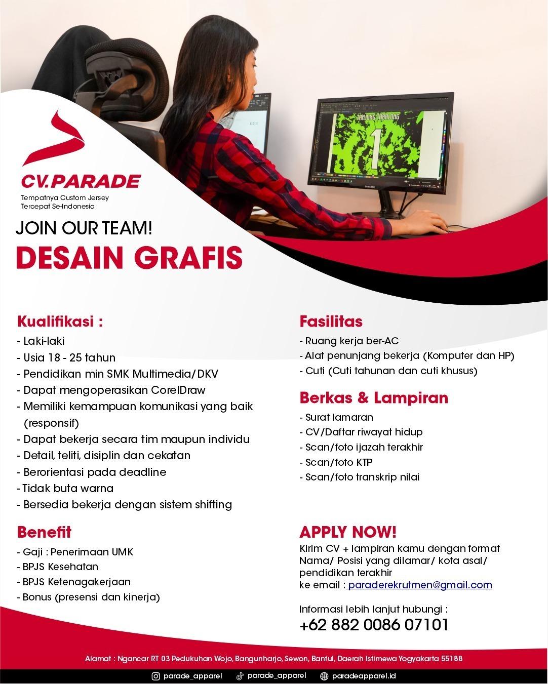 Lowongan Kerja Desain Grafis - Admin Data - Admin Dokumentasi - Admin ...