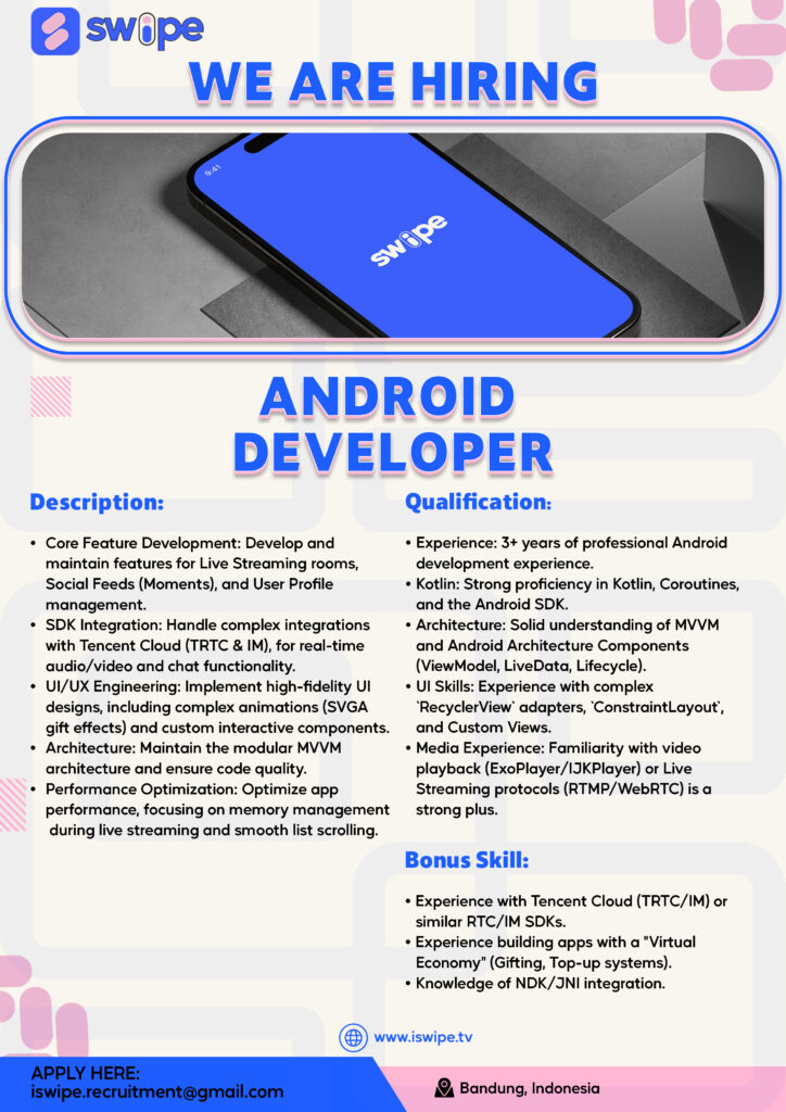 Lowongan Kerja Android Developer - iOS Developer - DevOps Engineer - Fullstack Development - UI ...