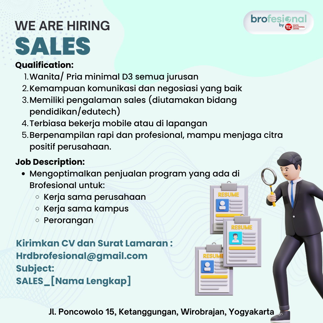 Lowongan Kerja Sales - Social Media Specialist - Mentor Persiapan CPNS ...