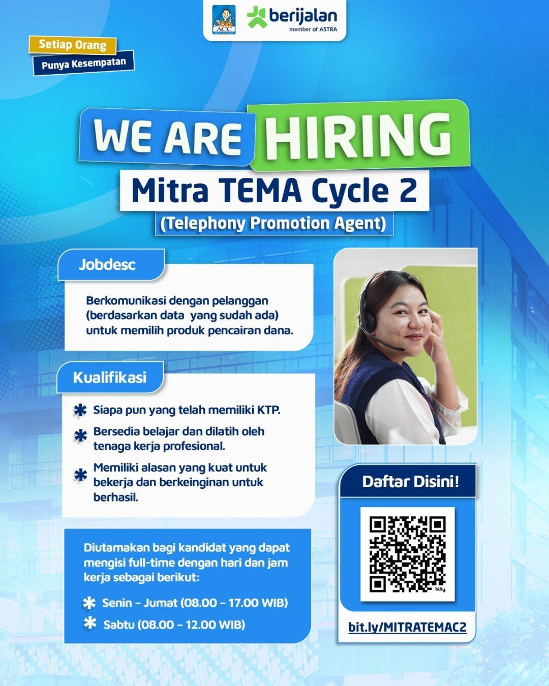 Lowongan Kerja Mitra TEMA Cycle 2 - Mitra TEMA - Mitra DELTA di ...