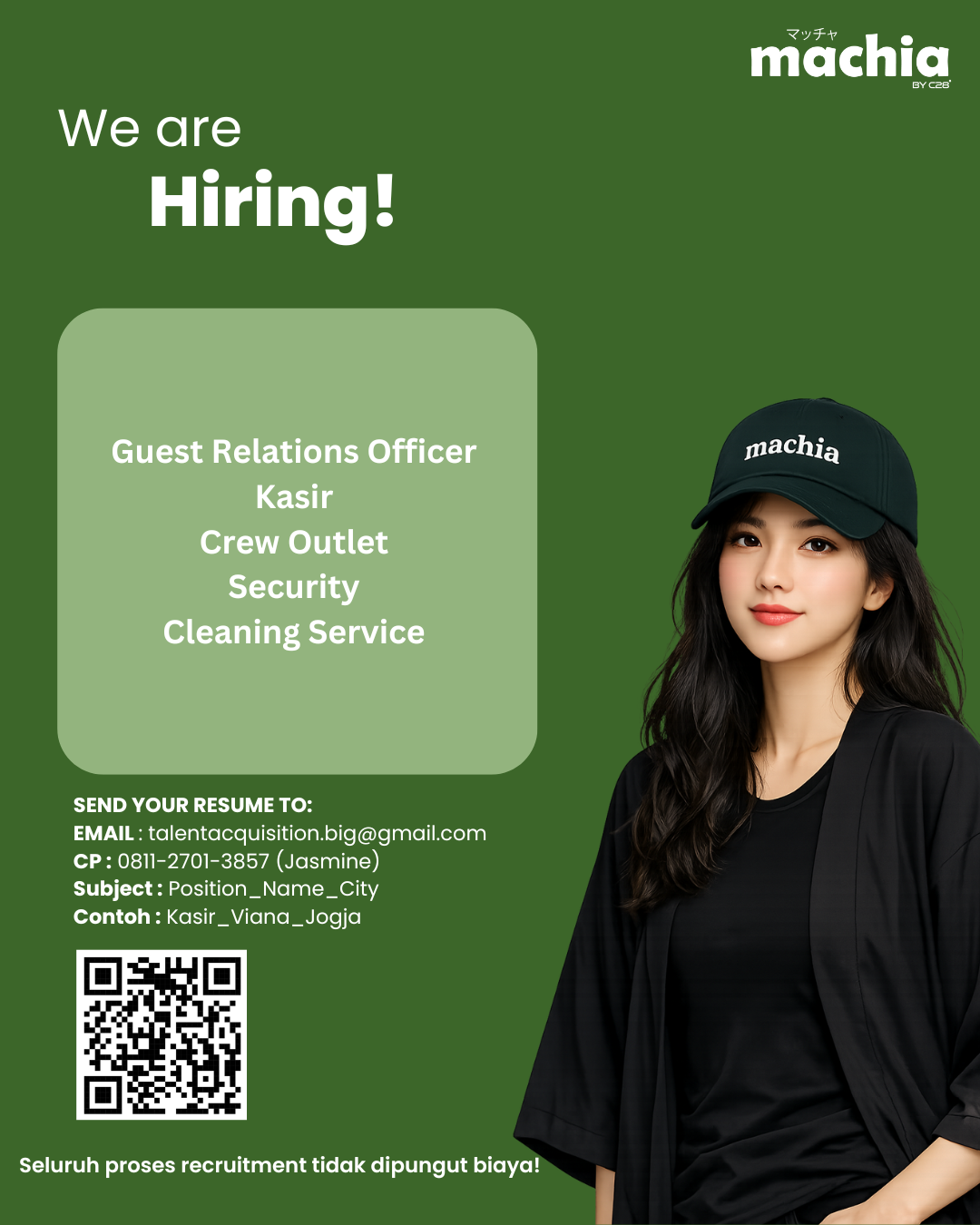 Lowongan Kerja GRO - Kasir - Crew Outlet - Security - Cleaning Service ...