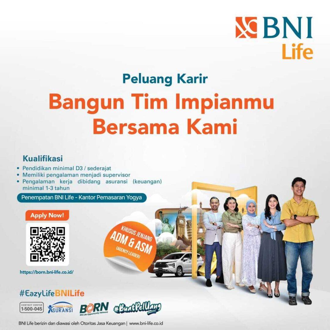 Lowongan Kerja Leader di BNI Life - LokerJogja.ID