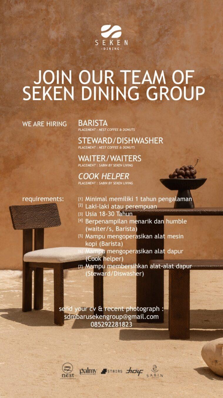 Lowongan Kerja Barista - Steward/Dishwasher - Waiter/s - Cook Helper di ...