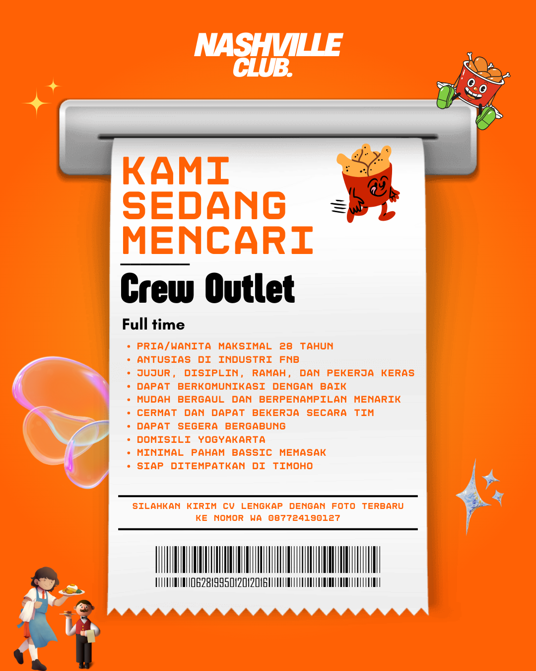 Lowongan Kerja Crew Outlet - Social Media Team di Nashville Club ...