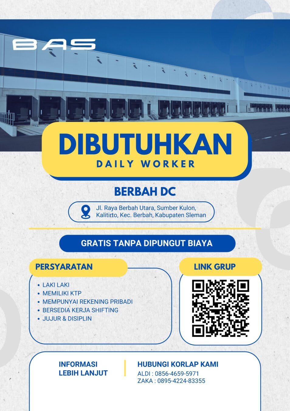 Lowongan Kerja Daily Worker di SPX Express Berbah DC Vendor BAS ...
