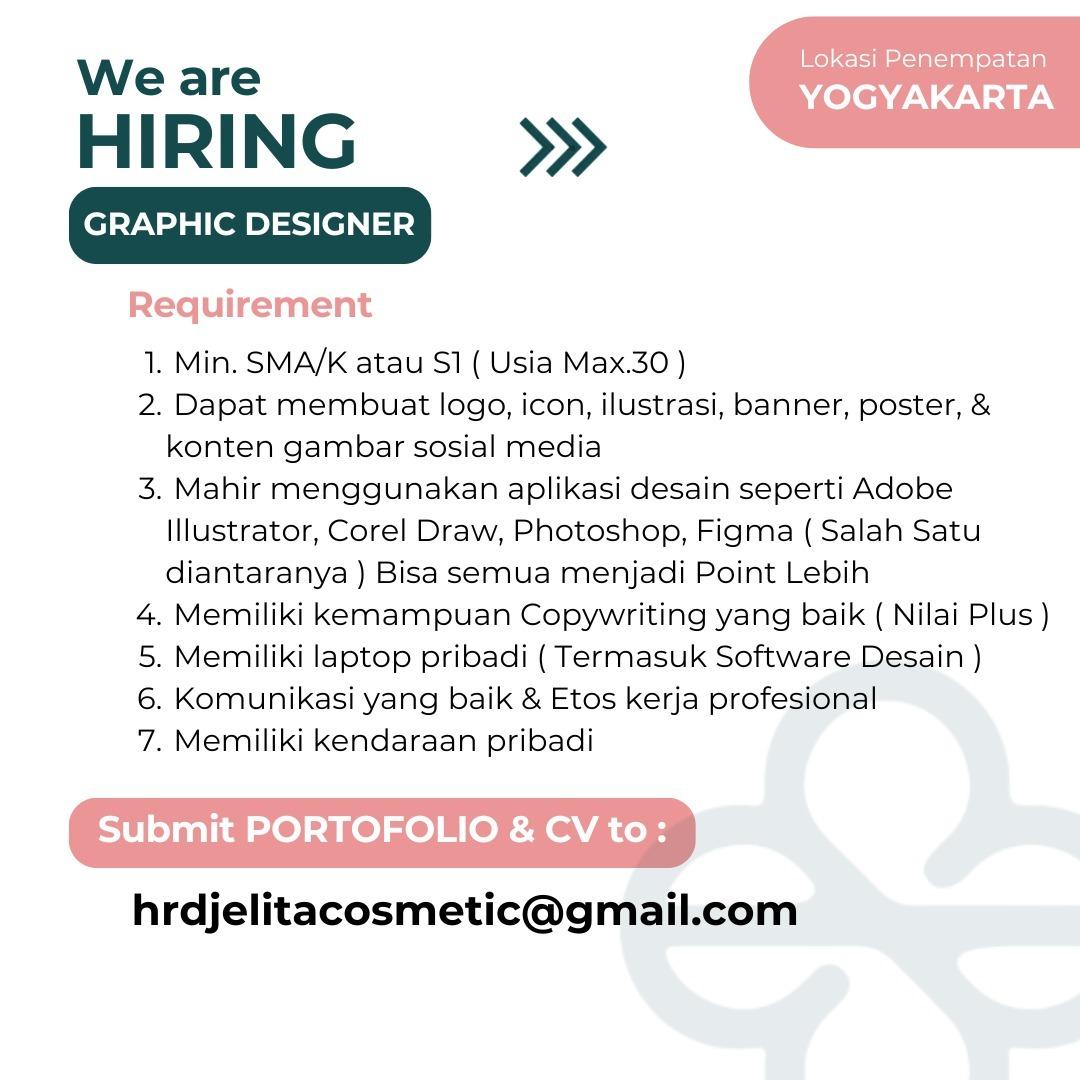 Lowongan Kerja Graphic Designer - Shopkeeper - Cashier - Shopkeeper ...