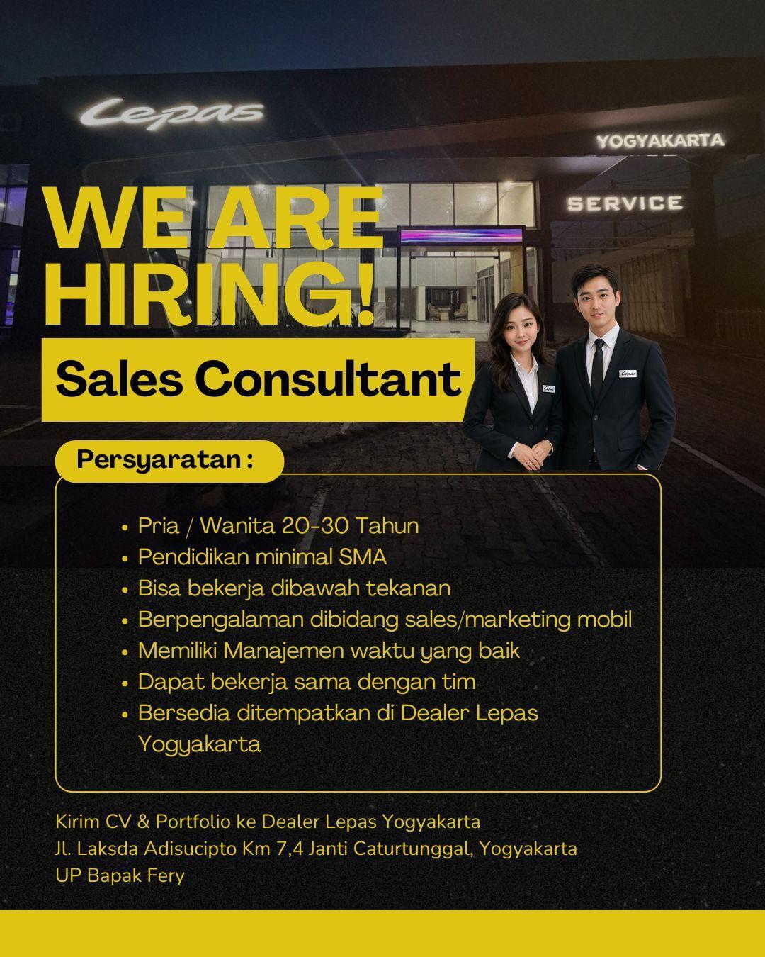 Lowongan Kerja Sales Consultant di PT. Sumber Baru Wahana Motor (Dealer ...