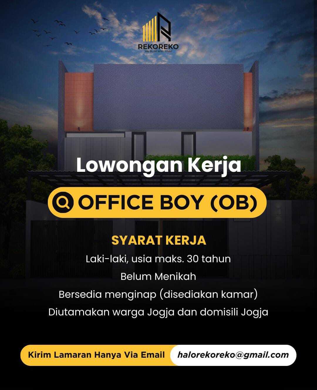 Lowongan Kerja Office Boy (OB) di RekoReko - LokerJogja.ID