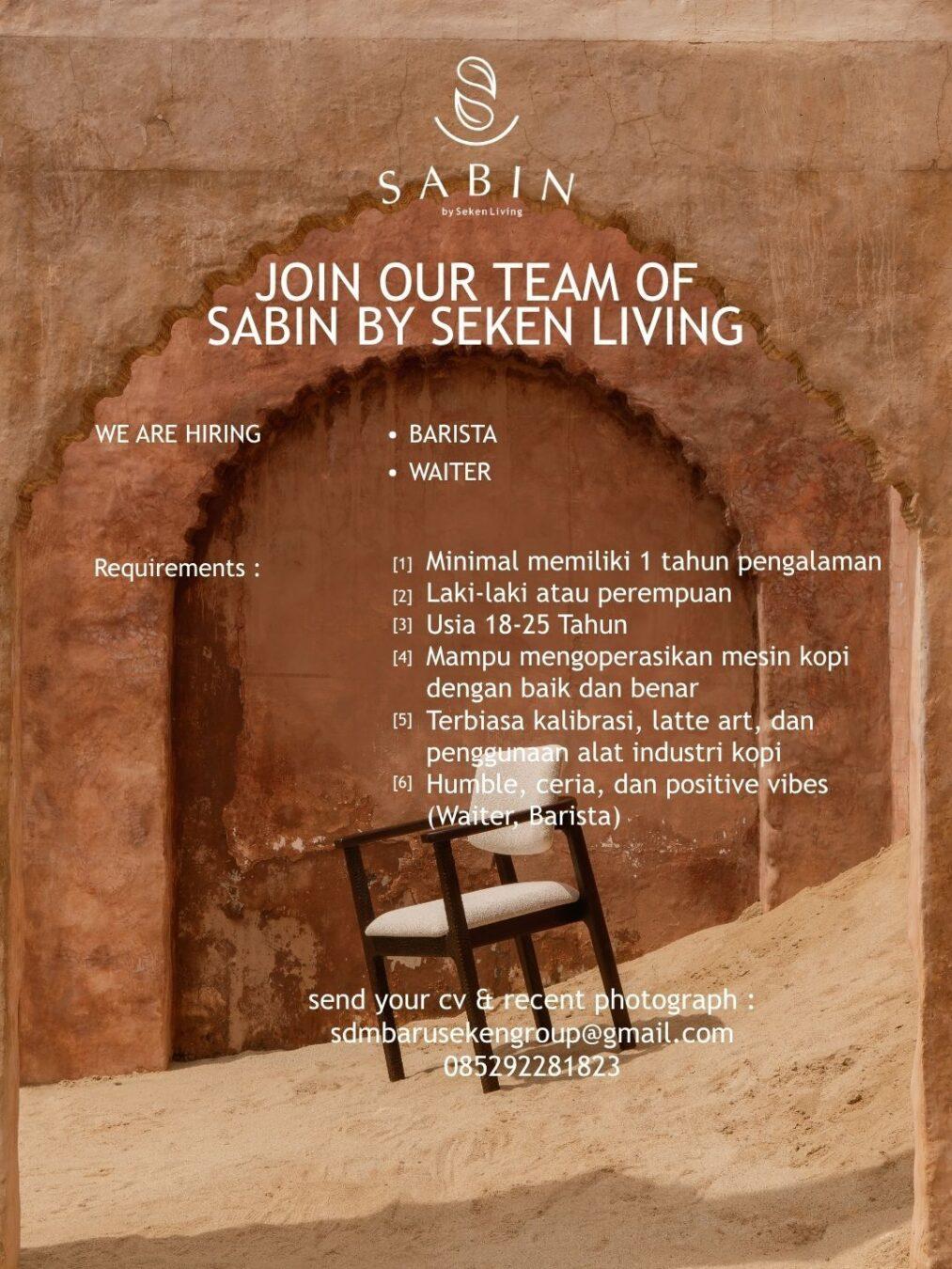 Lowongan Kerja Barista - Waiter di Seken Dining Group - LokerJogja.ID